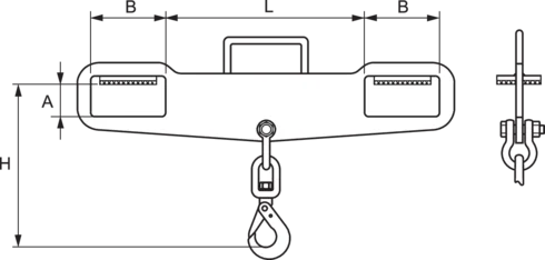 Forklift Beam, fork lift, cut plate | Traction Levage
