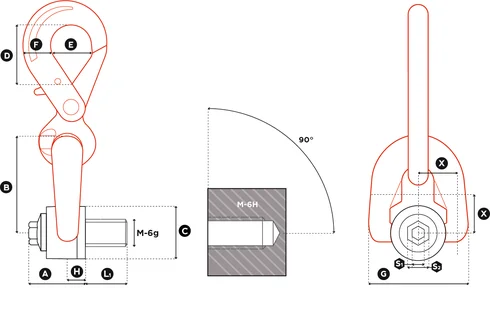 Double Swivel Hook DSH | Traction Levage
