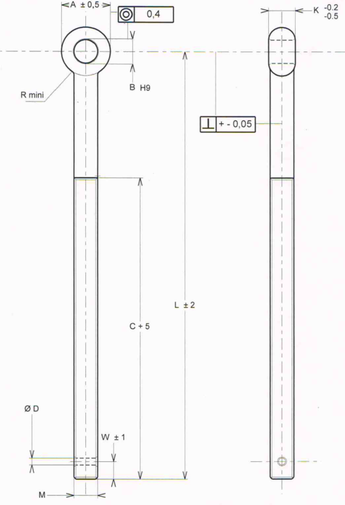 Flanged Eye Bolt | Traction Levage