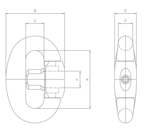 Quick Release Link for Pear Socket | Traction Levage