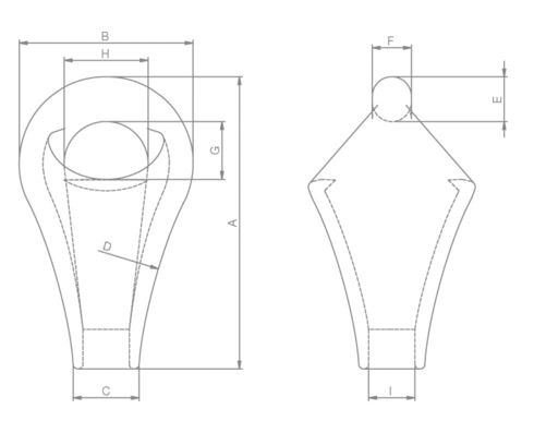 Rope Pear Socket Nemag, quick release link | Traction Levage