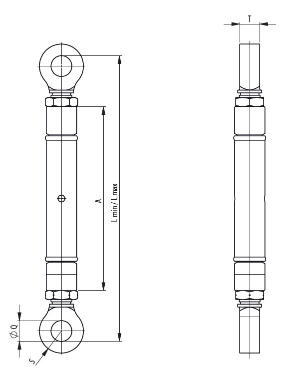 Turnbuckles TR Series Stud Eye-Stud Eye | Traction Levage