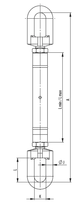 Turnbuckles TR Series Oval Eye - Oval Eye | Traction Levage