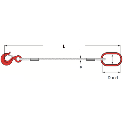 Wire Rope Sling with Hook and Masterlink | Traction Levage