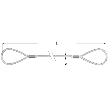 Wire Rope Sling - With Thimbles | Traction Levage