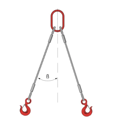 Wire Rope Sling - Two Leg | Traction Levage