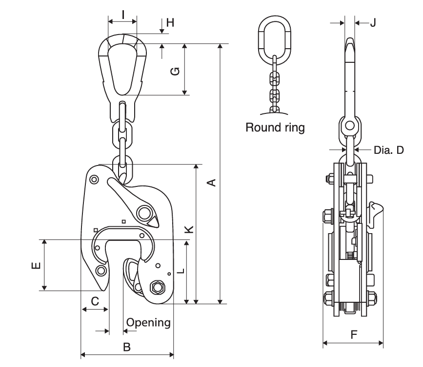 Automatic Lifting Clamp NK | Traction Levage