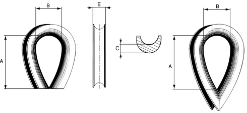 Thimble large opening | Traction Levage