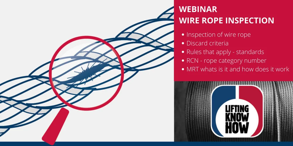 Webinar wire rope inspection | Traction Levage